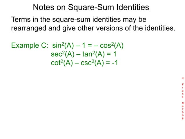 t3 analytic trigonometry and trig formulas | PPTX