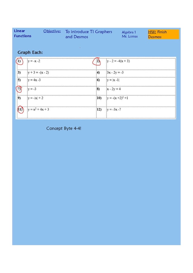 4 4 concept byte graphing calc | PDF