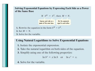 4 4 Exponential And Logarithmic Equations | PPT