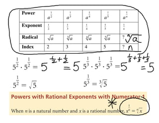 4.4 Fractional Exponents notes | PPT