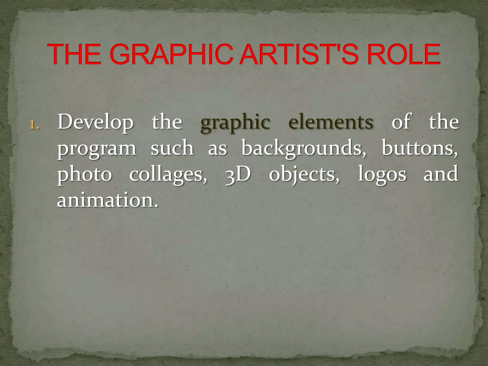 4 4 Multimedia Production Team | PPTX