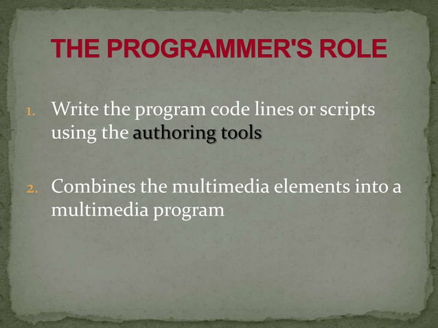 4 4 Multimedia Production Team | PPTX