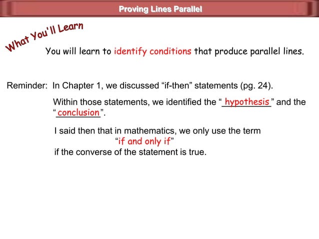 4 4 proving lines parallel | PPT
