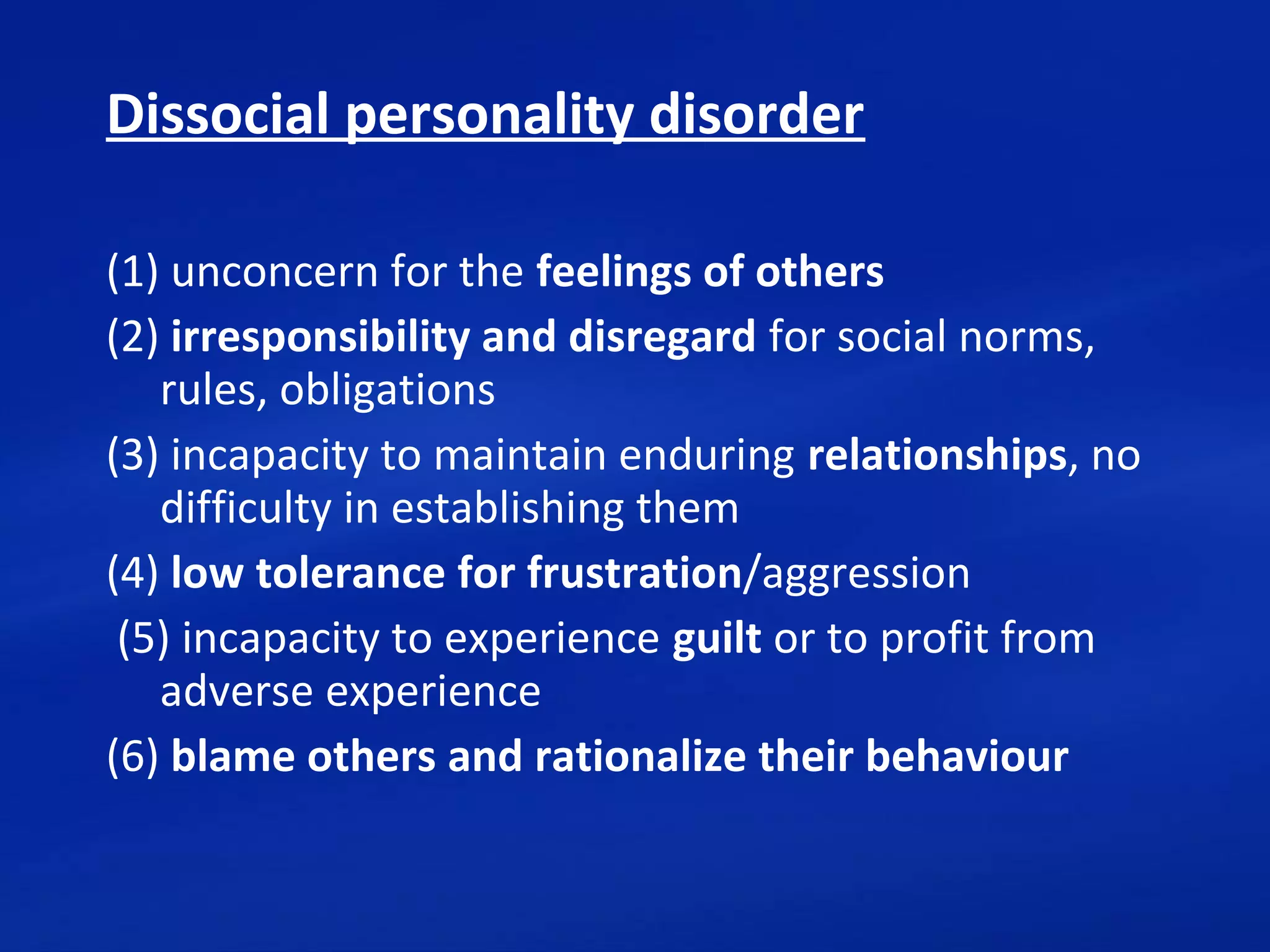 personality disorders classification | PPT