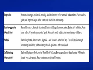 personality disorders classification | PPT