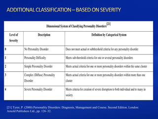 personality disorders classification | PPT