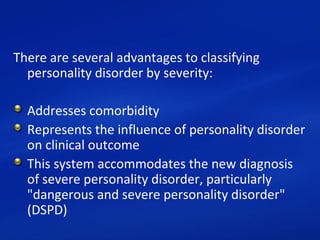 personality disorders classification | PPT