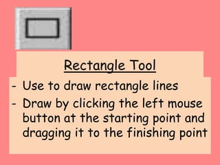 #4 4th ppt gr.1 microsoft paint editing and drawing tools | PPTX