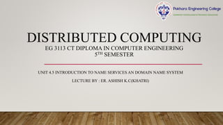 Name Services and Domain Name System | PPTX