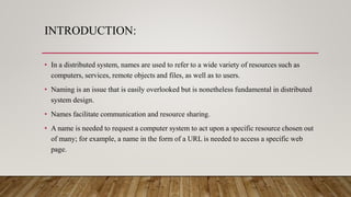 Name Services and Domain Name System | PPTX