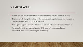 Name Services and Domain Name System | PPTX