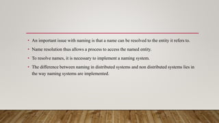 Name Services and Domain Name System | PPTX