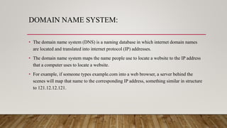 Name Services and Domain Name System | PPTX