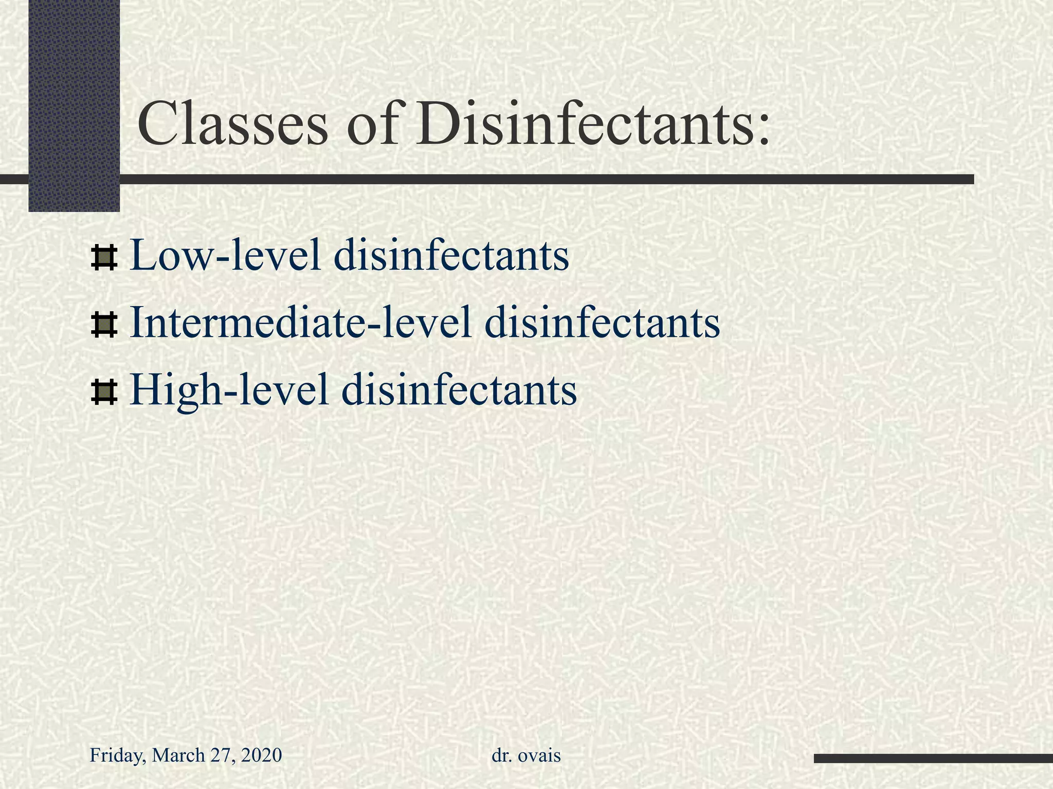 antiseptics and disinfectants classification , mechanism of action | PPT