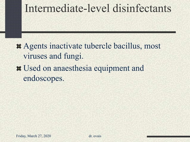 antiseptics and disinfectants classification , mechanism of action | PPT