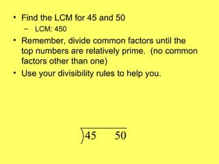 4.5 comparing fractions updated | PPT