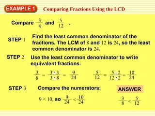 4.5 comparing fractions updated | PPT