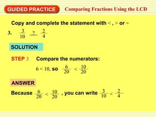 4.5 comparing fractions updated | PPT