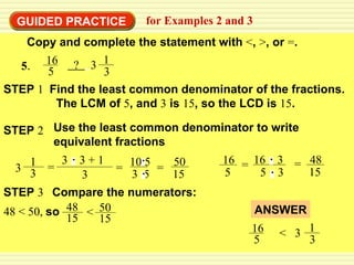 4.5 comparing fractions updated | PPT