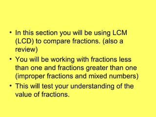 4.5 comparing fractions updated | PPT