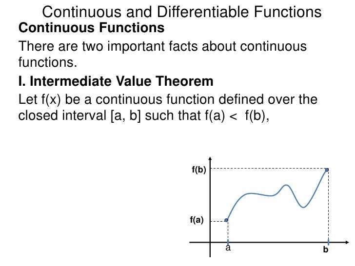 4.5 continuous functions and differentiable functions