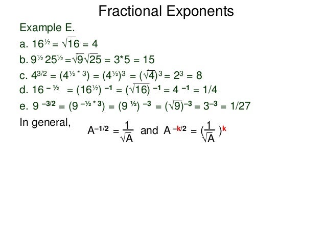 4 5 fractional exponents-x