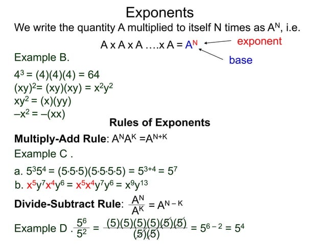 4 5 fractional exponents | PPTX