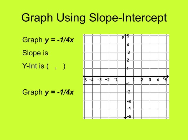 4.5 graph using slope int form - day 2 | PPTX | Physics | Science