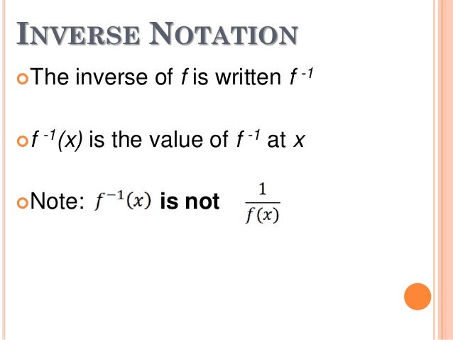 4 5 inverse functions