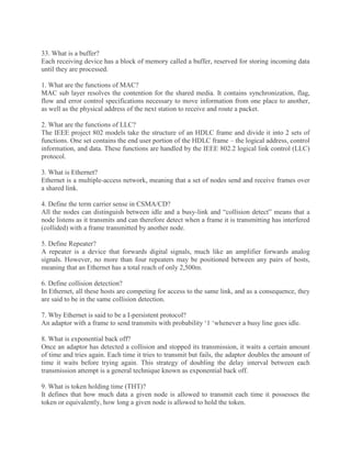 4 5 marks importnt question dcn | PDF