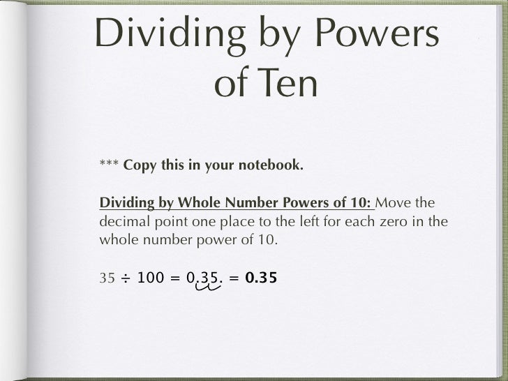 4 5 Multiplying And Dividng By Powers Of 10 4 5 Multiplying And Dividng By Powers Of 10