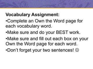 4.5 visual vocabulary cards | PPT