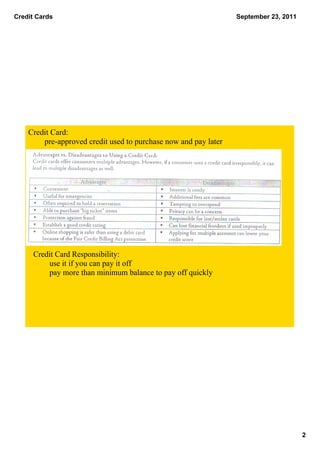 4.6 & 4.8 credit cards notes | PDF