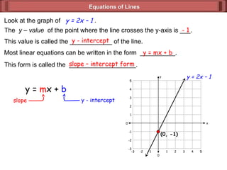 4 6 equations of lines | PPT