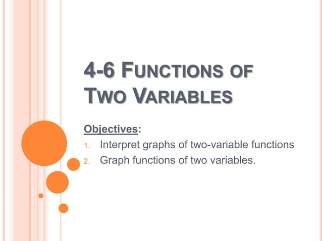 4 6 functions of two variables | PPT