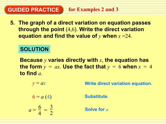 4.6 model direct variation day 2 | PPT