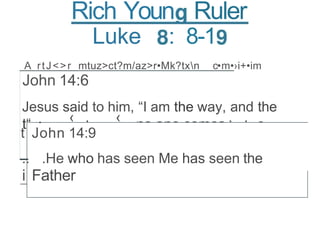 “Luke 19:10 - The Mission of the Son of ManThe Zeal of Zaccheus | PPT