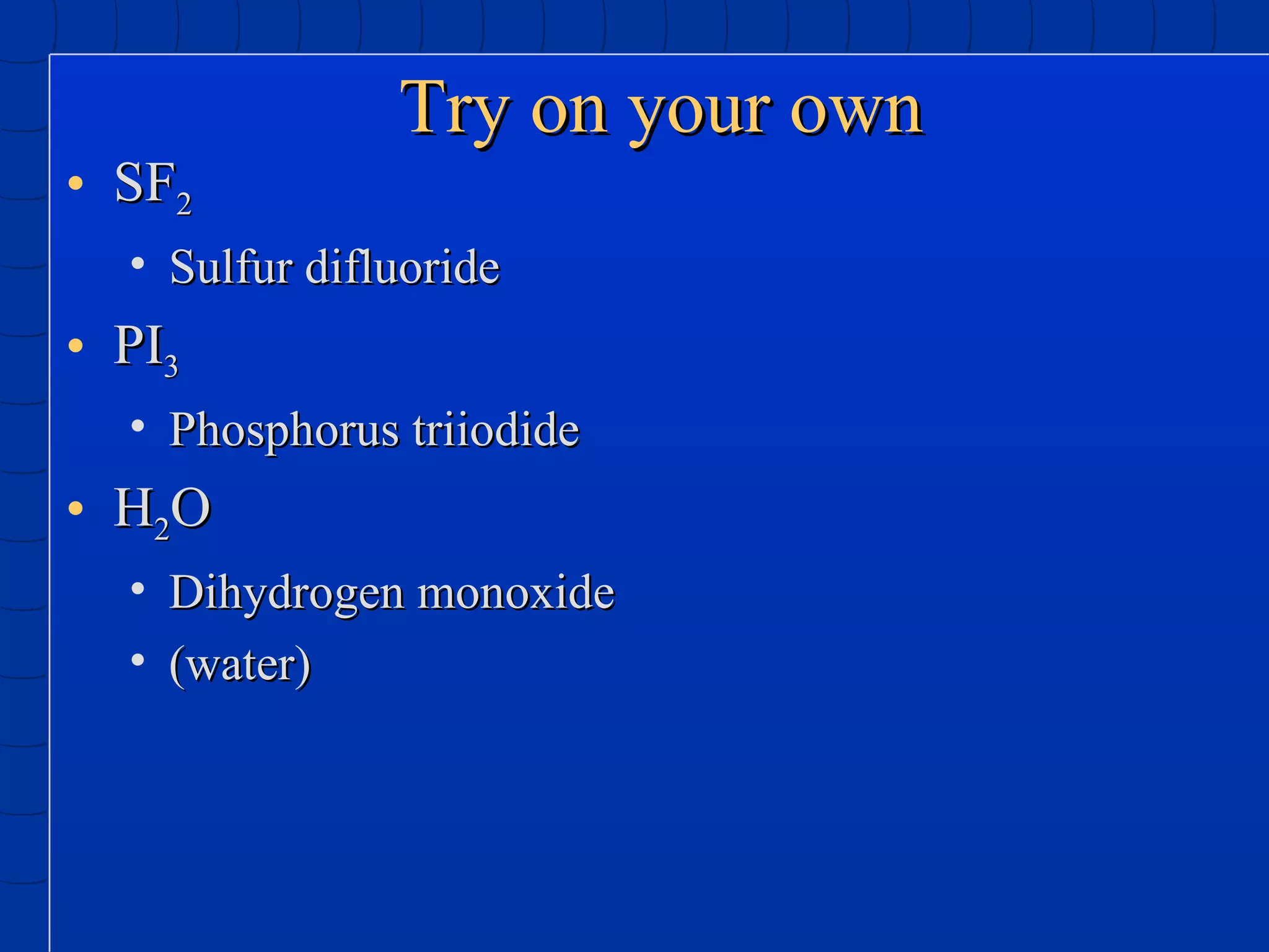 4-7 Covalent Compounds | PPT