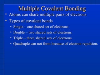 4-7 Covalent Compounds | PPT