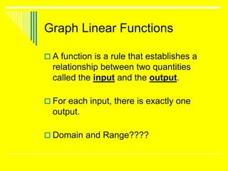 4.7 graph linear functions day 1 | PPTX