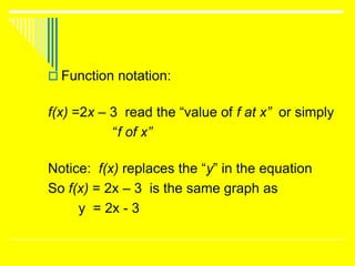 4.7 graph linear functions day 1 | PPTX