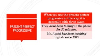 4 7 present perfect progressive vs present perfect | PPTX