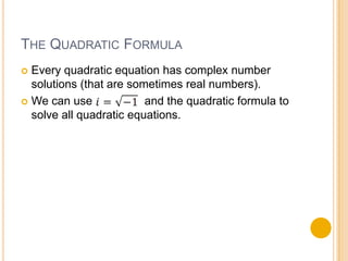 4.8 complex numbers | PPTX
