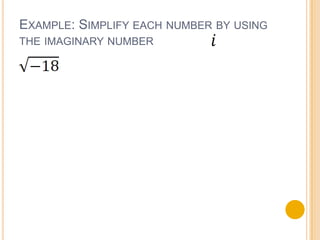 4.8 complex numbers | PPTX