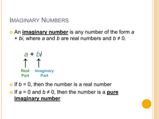 4.8 complex numbers | PPTX | Physics | Science