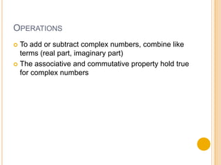 4.8 complex numbers part 2 | PPT | Free Download