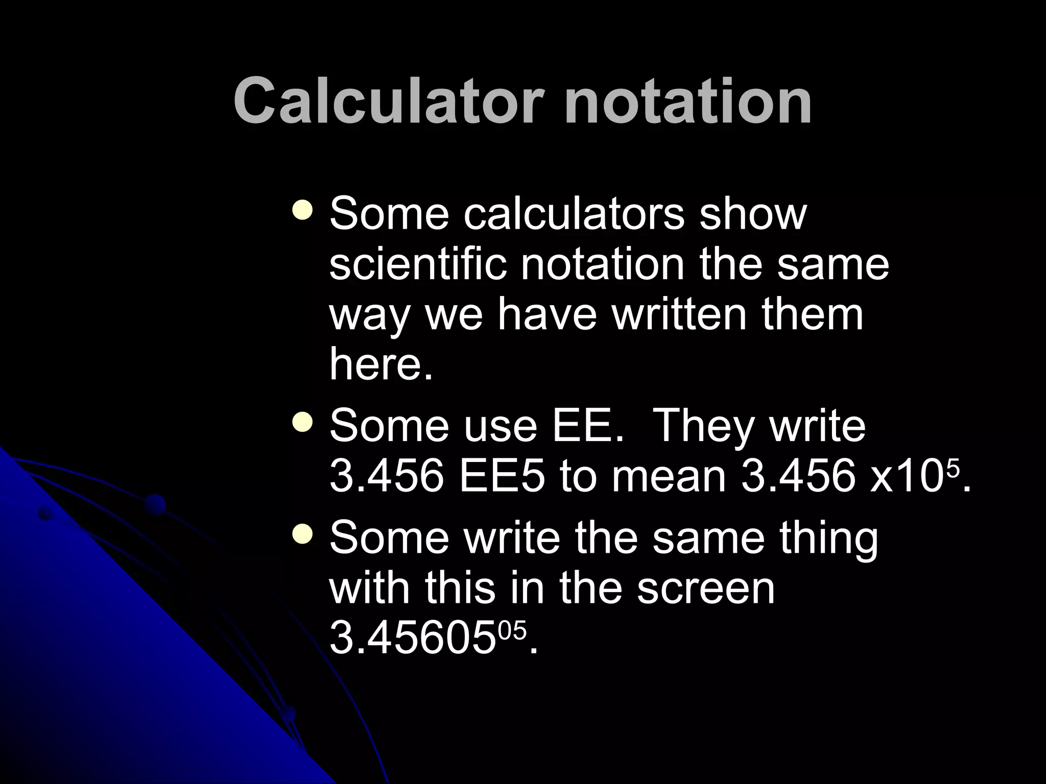 4.8 scientific notation big numbers - 1 | PPT | Physics | Science