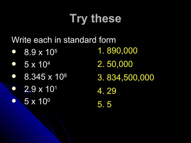 4.8 scientific notation big numbers - 1 | PPT | Physics | Science