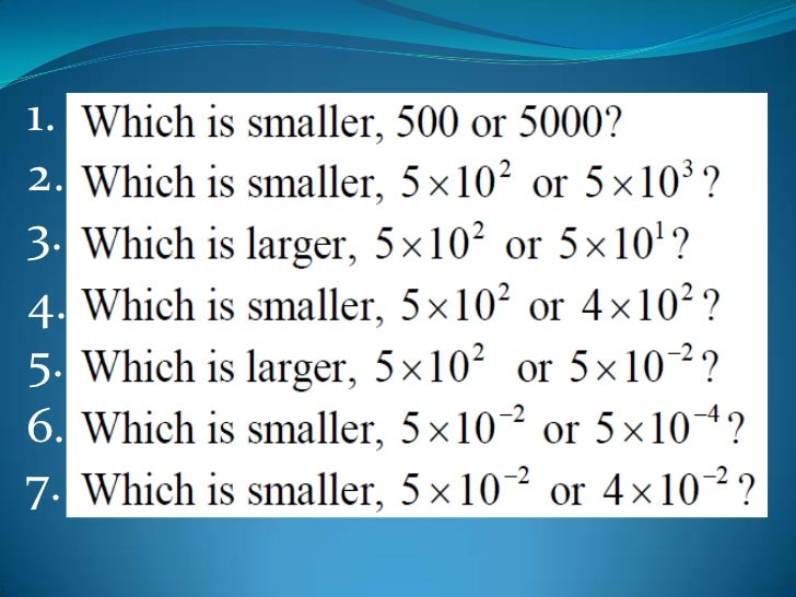 4 8 Scientific Notation Ordering Numbers 1