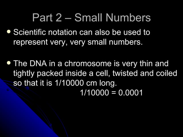 4.8 scientific notation small numbers - 1 | PPT